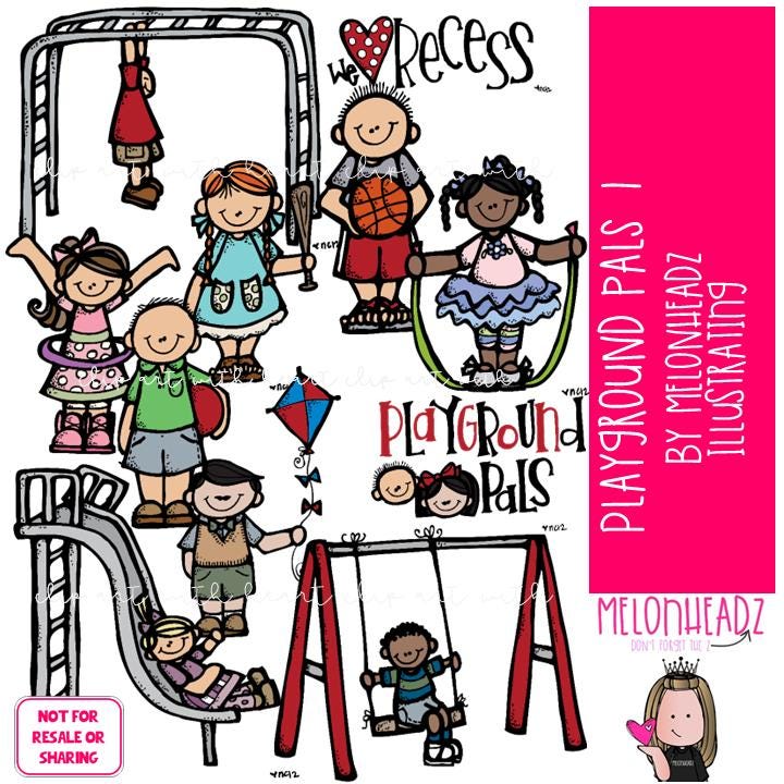 Kids At Recess Clip Art