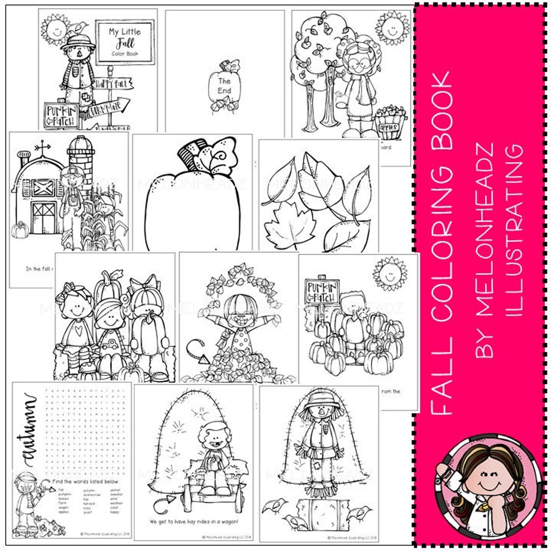 Fall Color Book - Printable - Etsy