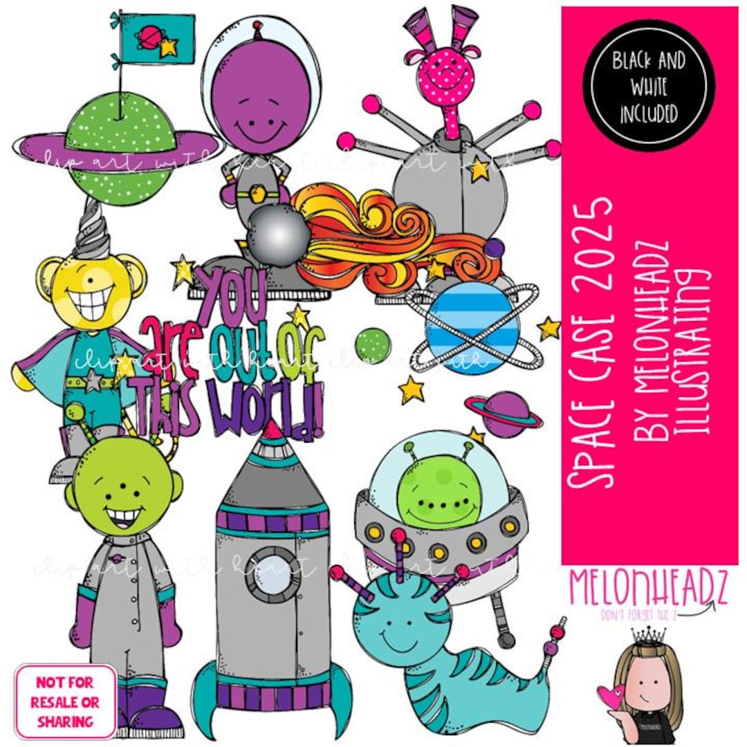 Space Case Clip Art 2025 Alien Clip Art Outer Space Clip Art COMBO PACK ...