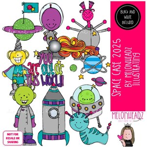 Space Case Clip Art 2025 Alien Clip Art Outer Space Clip Art COMBO PACK ...