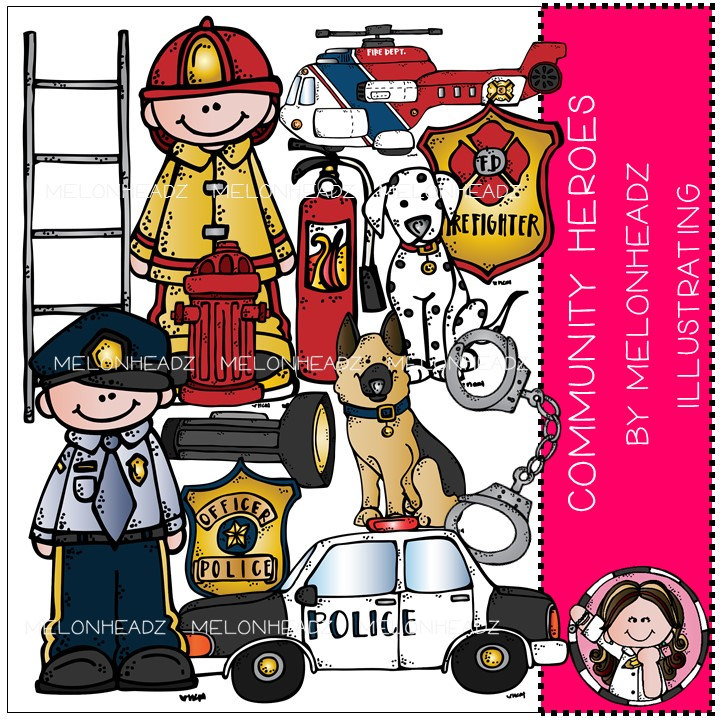 Community Heroes Clip Art - Etsy