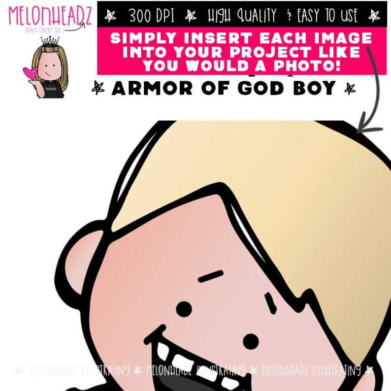 Armor of God Clip Art Boy, Bible, LDS Mini - Etsy