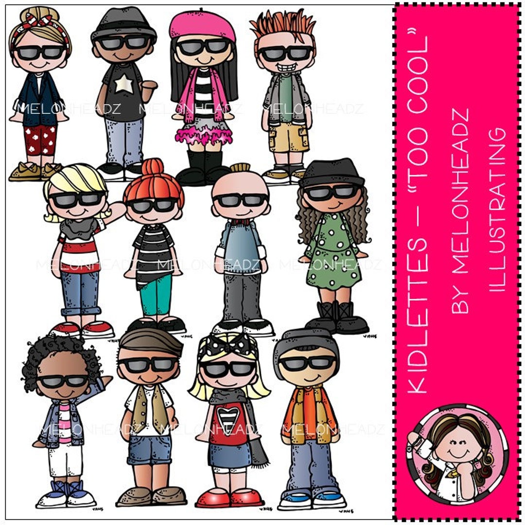 Kidlettes Clip Art - Too Cool - Etsy