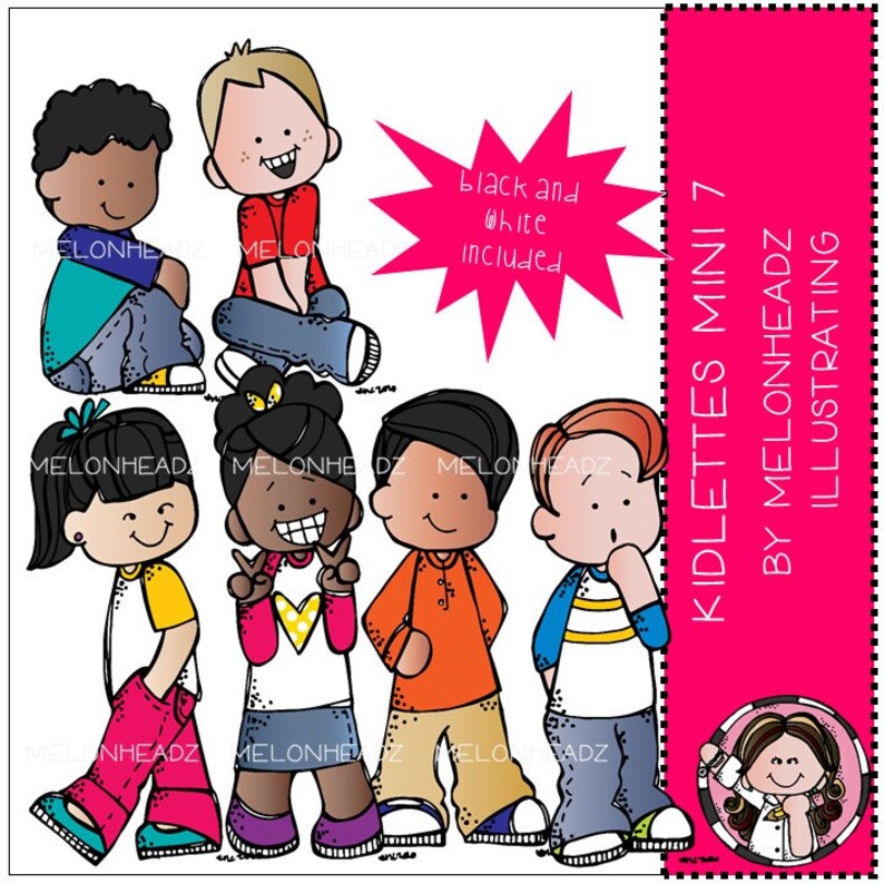 Kidlettes Clip Art Mini Set 7 - Etsy