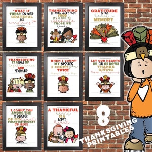 Thanksgiving Posters - PRINTABLE - Etsy