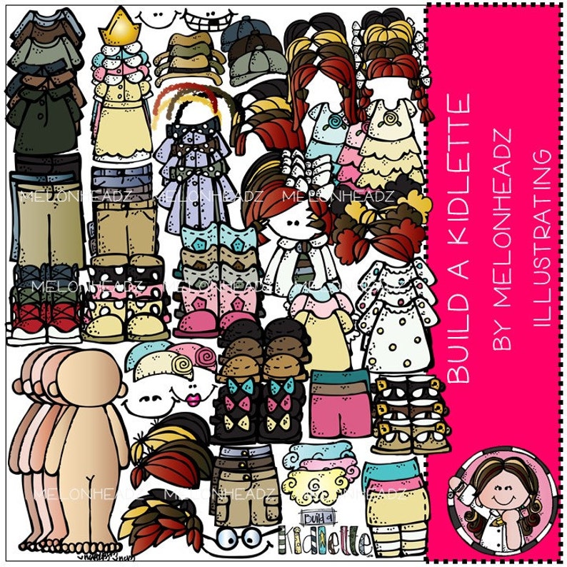 Build a Kidlette Clip Art | Etsy