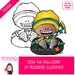 Snow Fun Clip Art, Bobbleheadz, Winter Combo Pack - Etsy