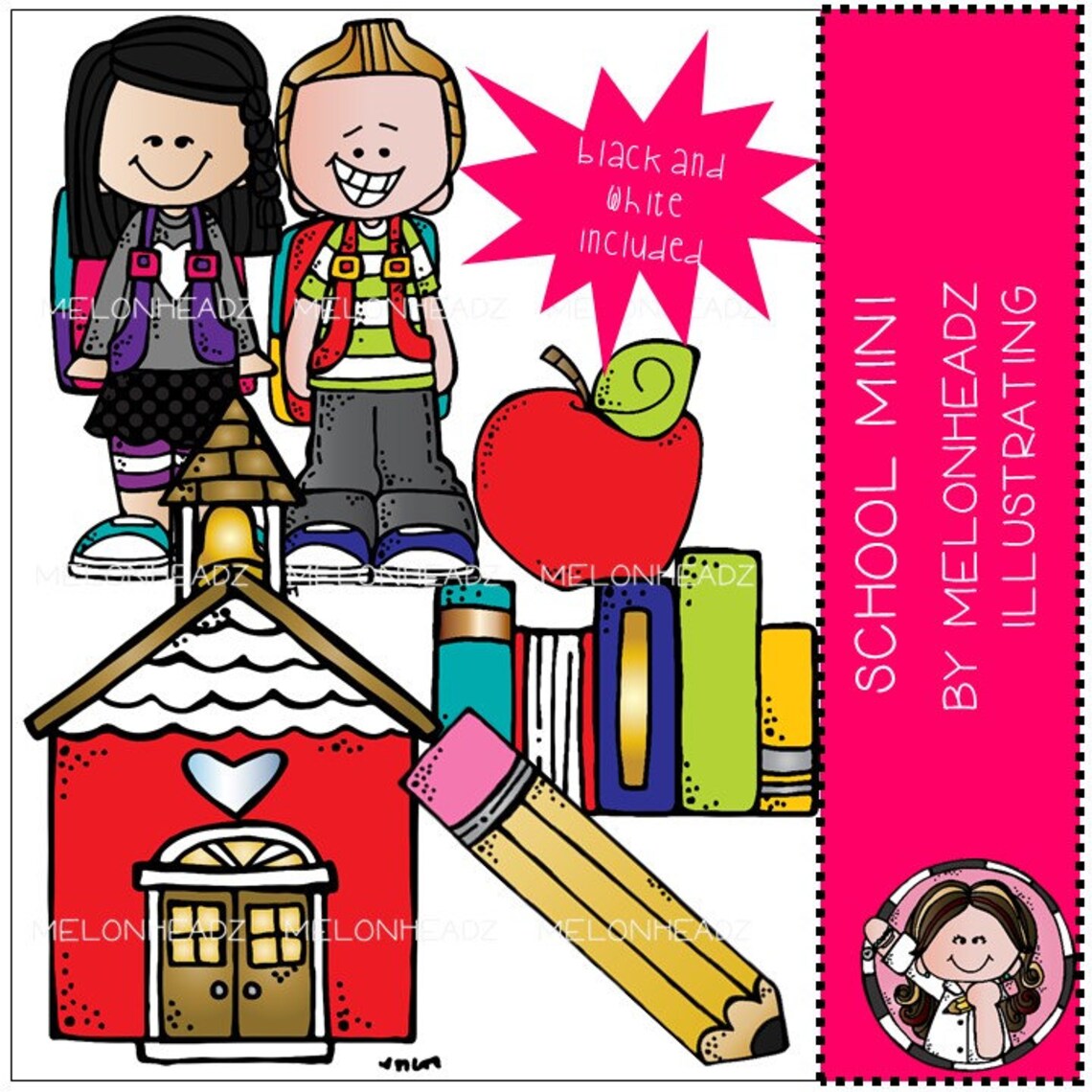 School Clip Art Mini Set - Etsy