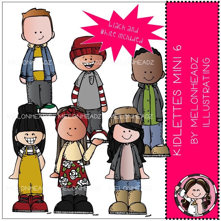 Kidlettes Clip Art Set 6 Mini - Etsy