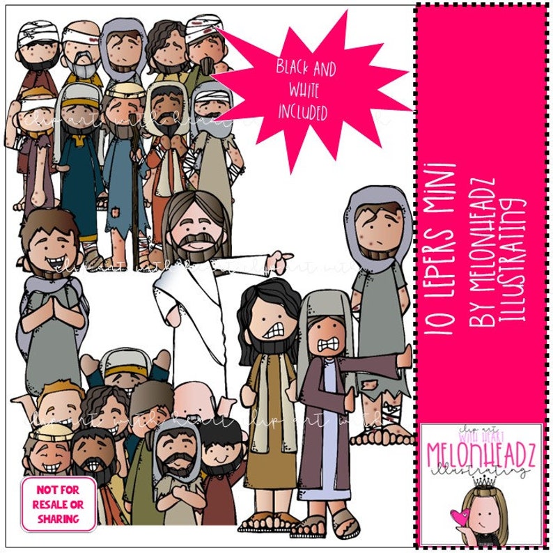Ten (10) Lepers Clip Art - Mini - Bible - Etsy