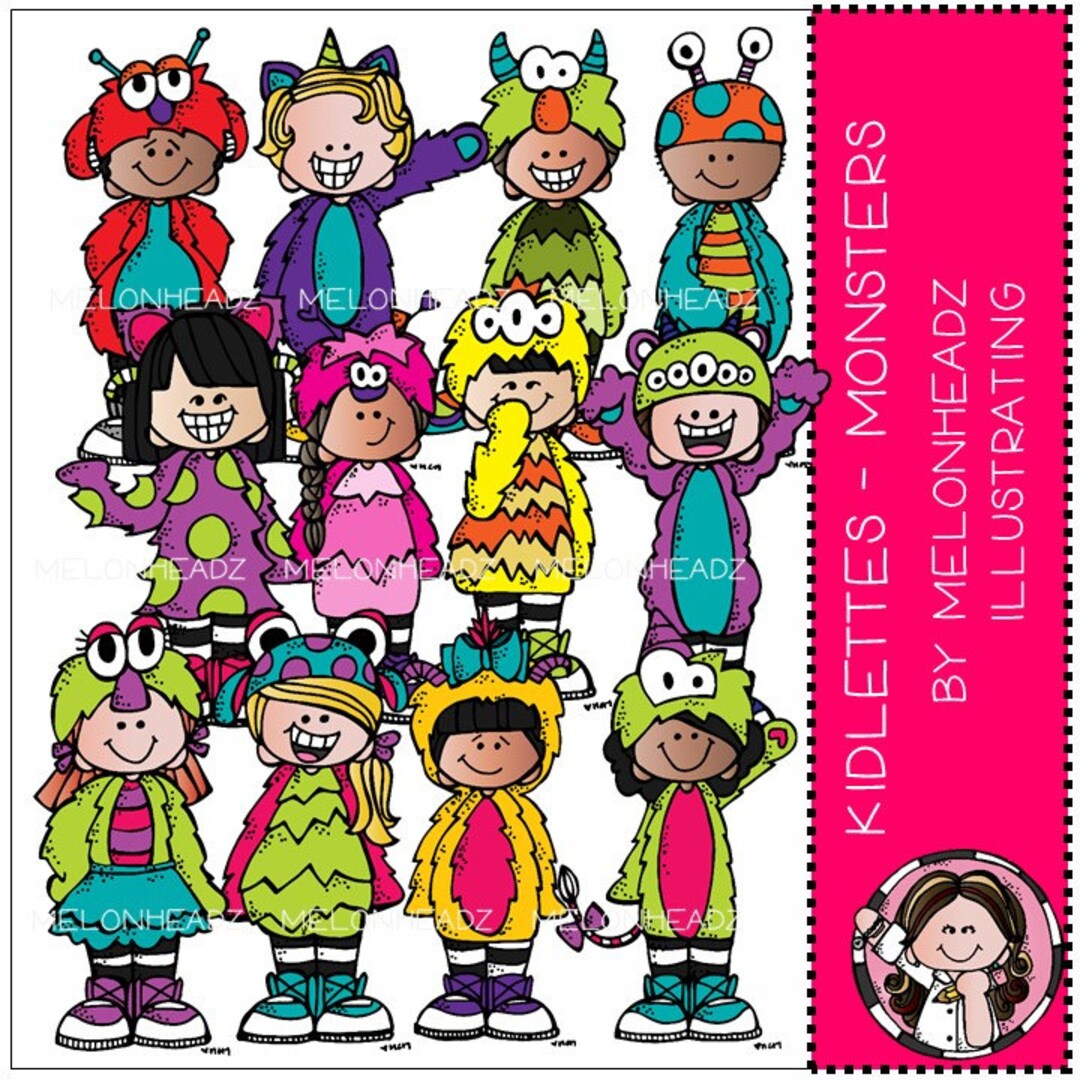 Kidlettes Clip Art - Monsters - COMBO PACK - Etsy