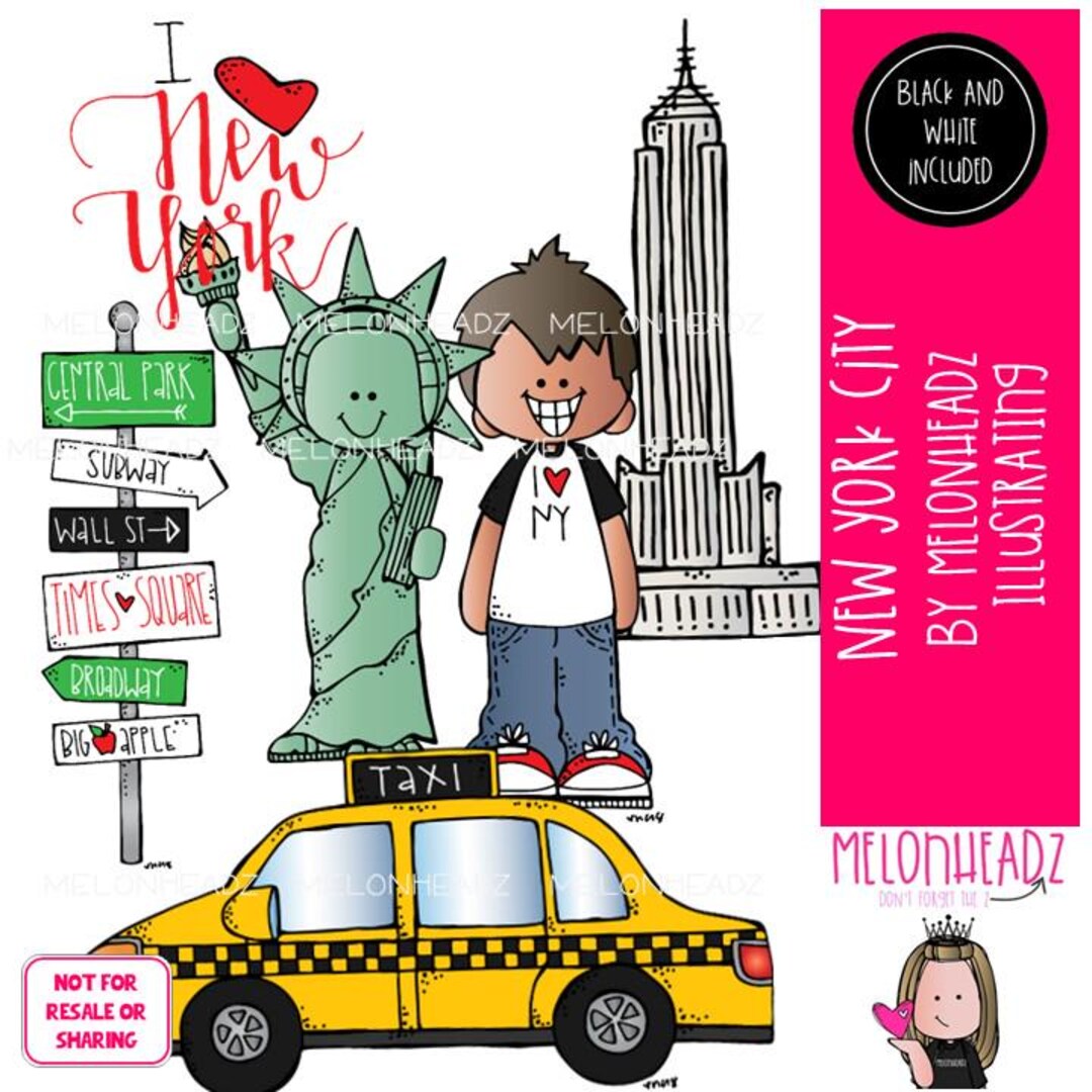 New York City Clip Art Statue of Liberty Clip Art Mini - Etsy