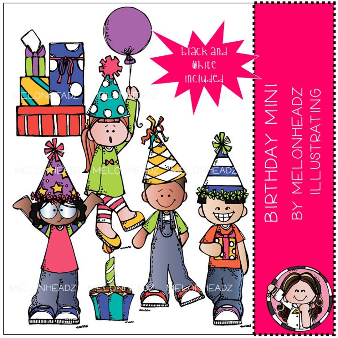 Happy Birthday Clip Art - Mini - Etsy