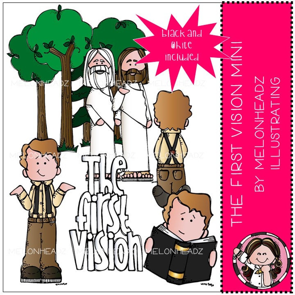 The First Vision Clip Art Mini LDS | Etsy