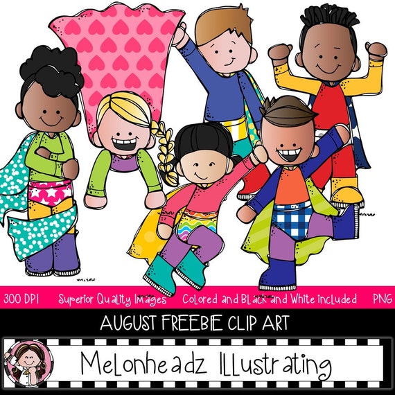 Melonheadz Addicts clip art August 2020 set Mini | Etsy