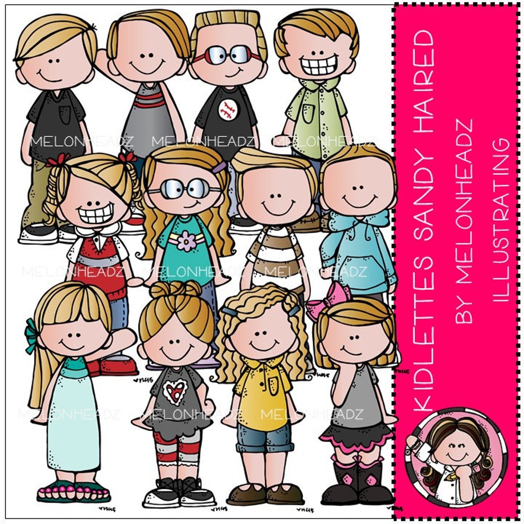 Kidlettes Clip Art - Sandy Haired - Etsy