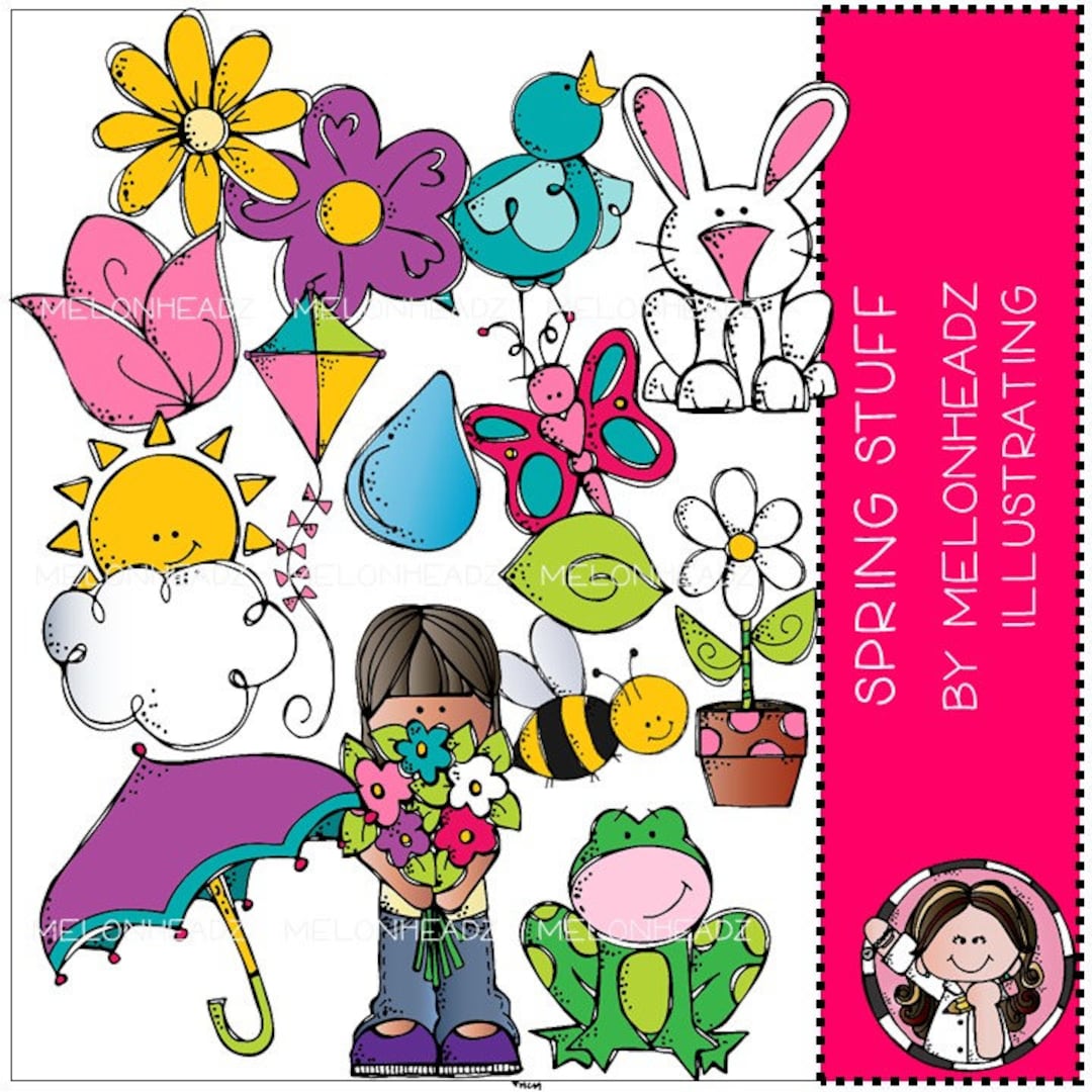 Spring Stuff Clip Art - COMBO PACK - Etsy