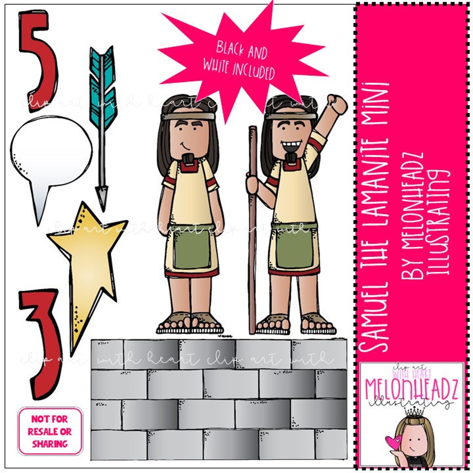 Samuel the Lamanite Clip Art - Mini - Etsy