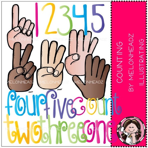 Finger Counting Hands Clip Art Emoji Style Hand Signals - Etsy Canada