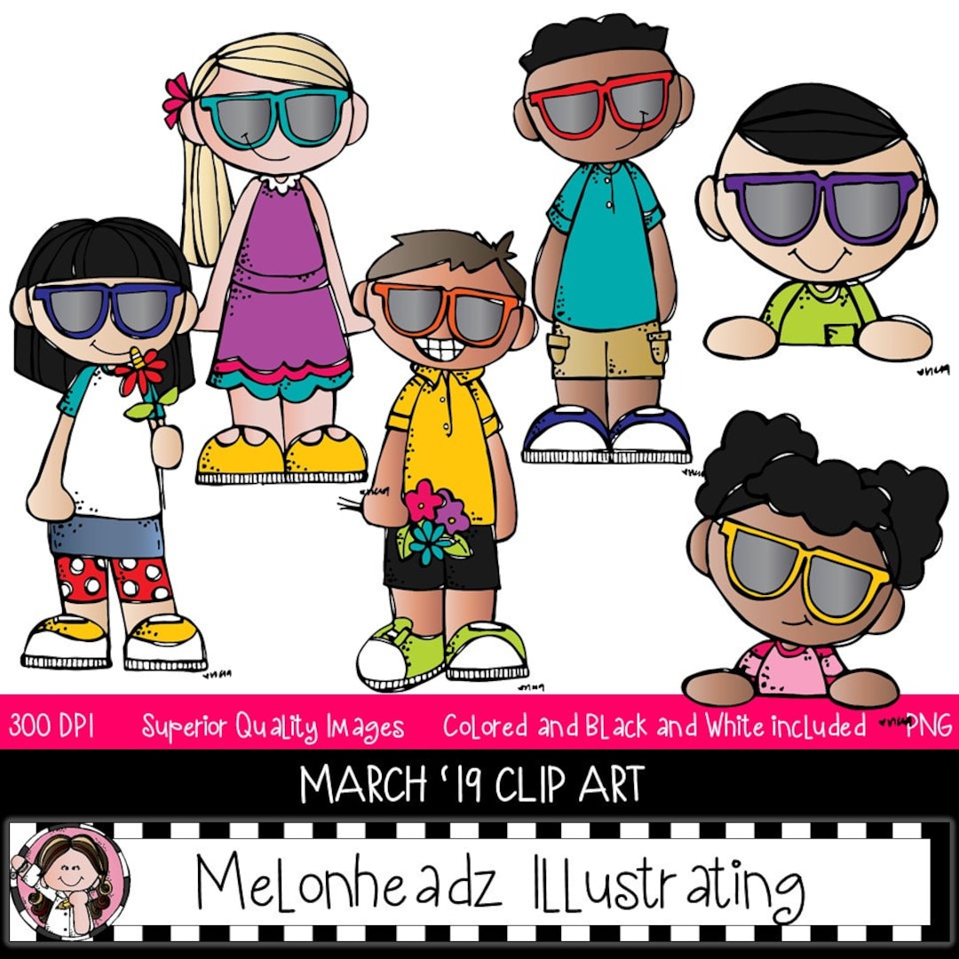 Melonheadz Addicts Clip Art - March 2019 Set - Mini - Etsy