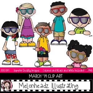 Melonheadz Addicts Clip Art - March 2019 Set - Mini - Etsy