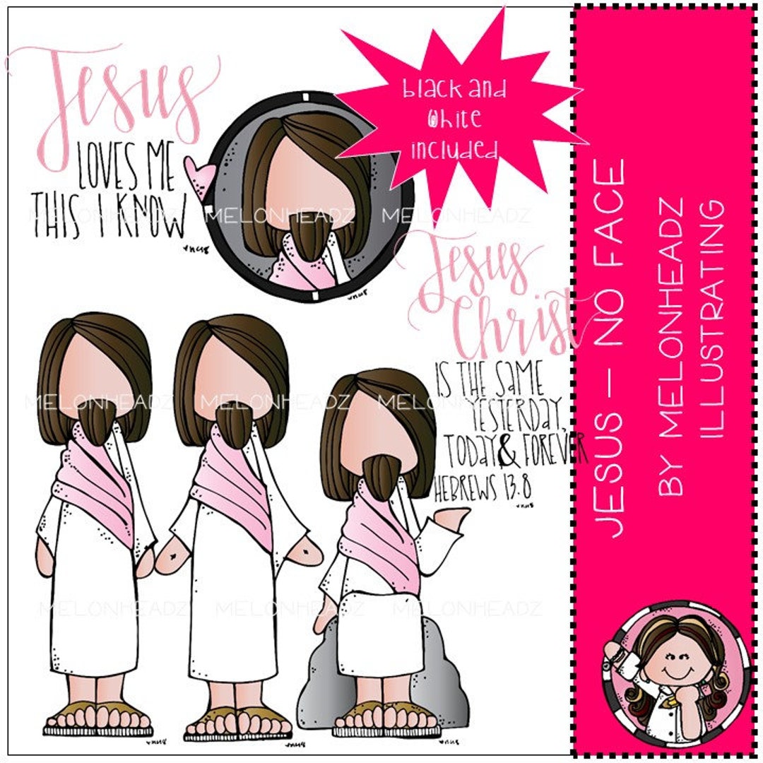 Jesus Clip Art - No Face - Mini - Etsy