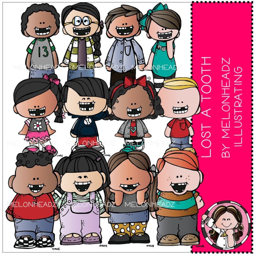Lost a Tooth Clip Art - Bobbleheadz - Etsy