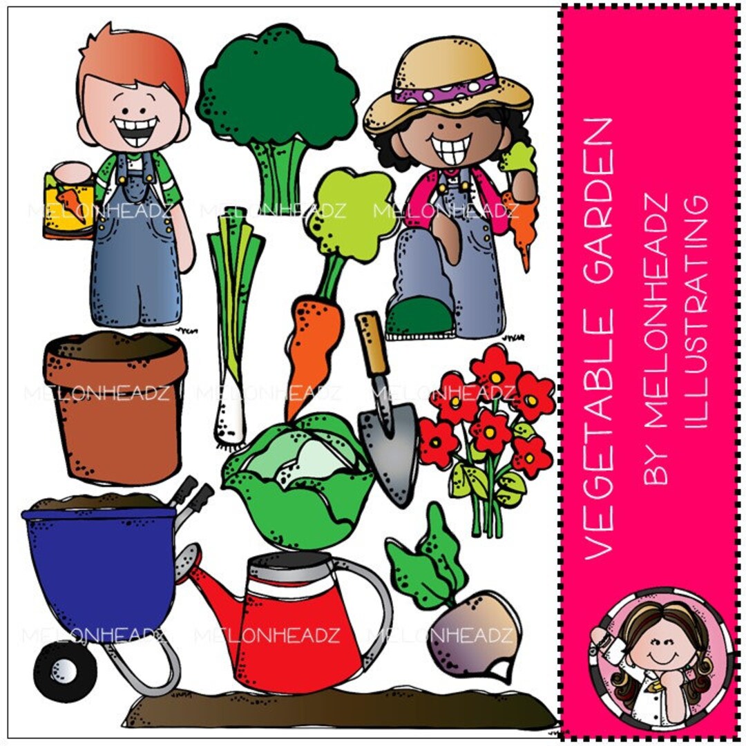 Vegetable Garden Clip Art - Etsy