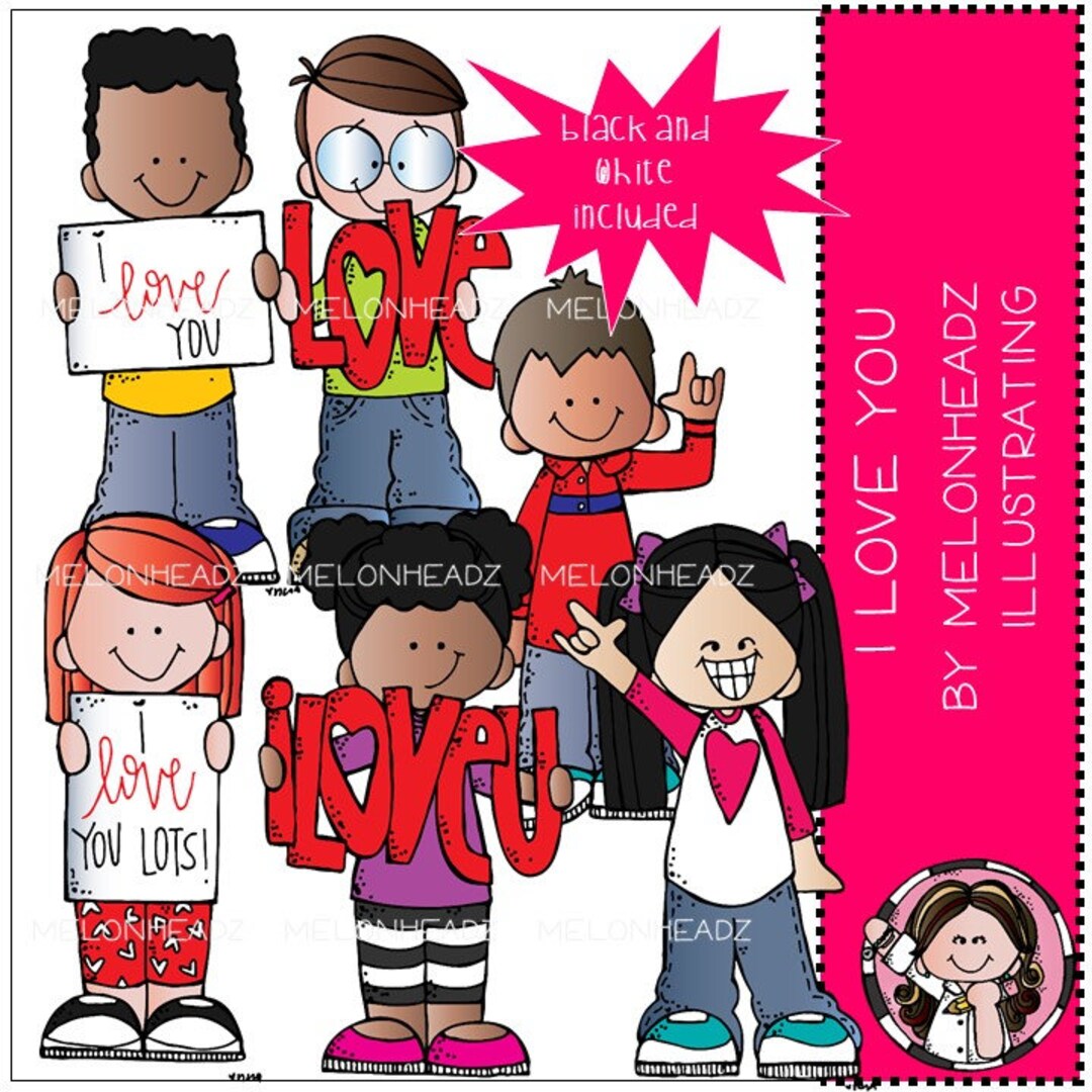 I Love You Clip Art - Mini - Etsy