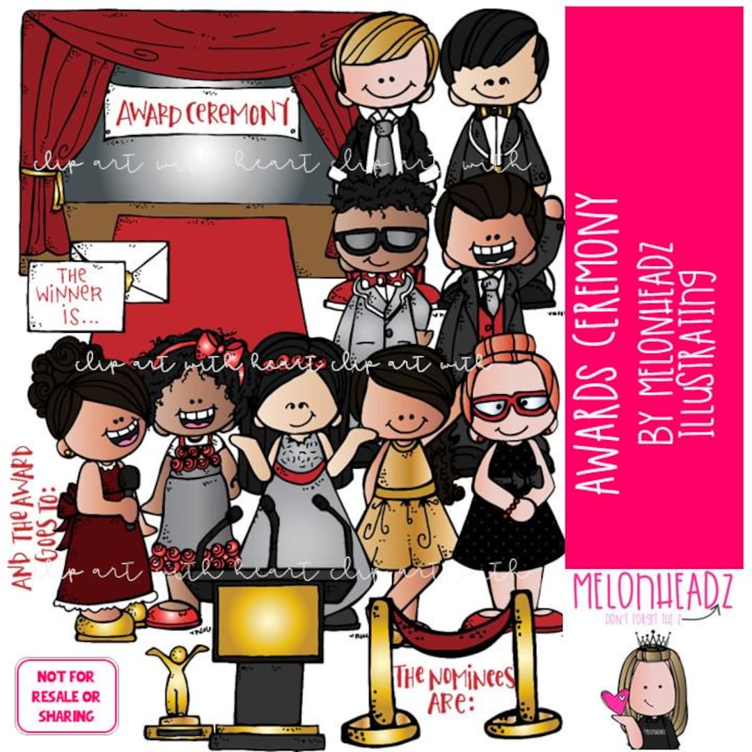 Awards Ceremony Clip Art, Red Carpet COLORED Version - Etsy