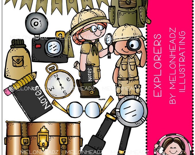 Explorers Clip Art Combo Pack - Etsy