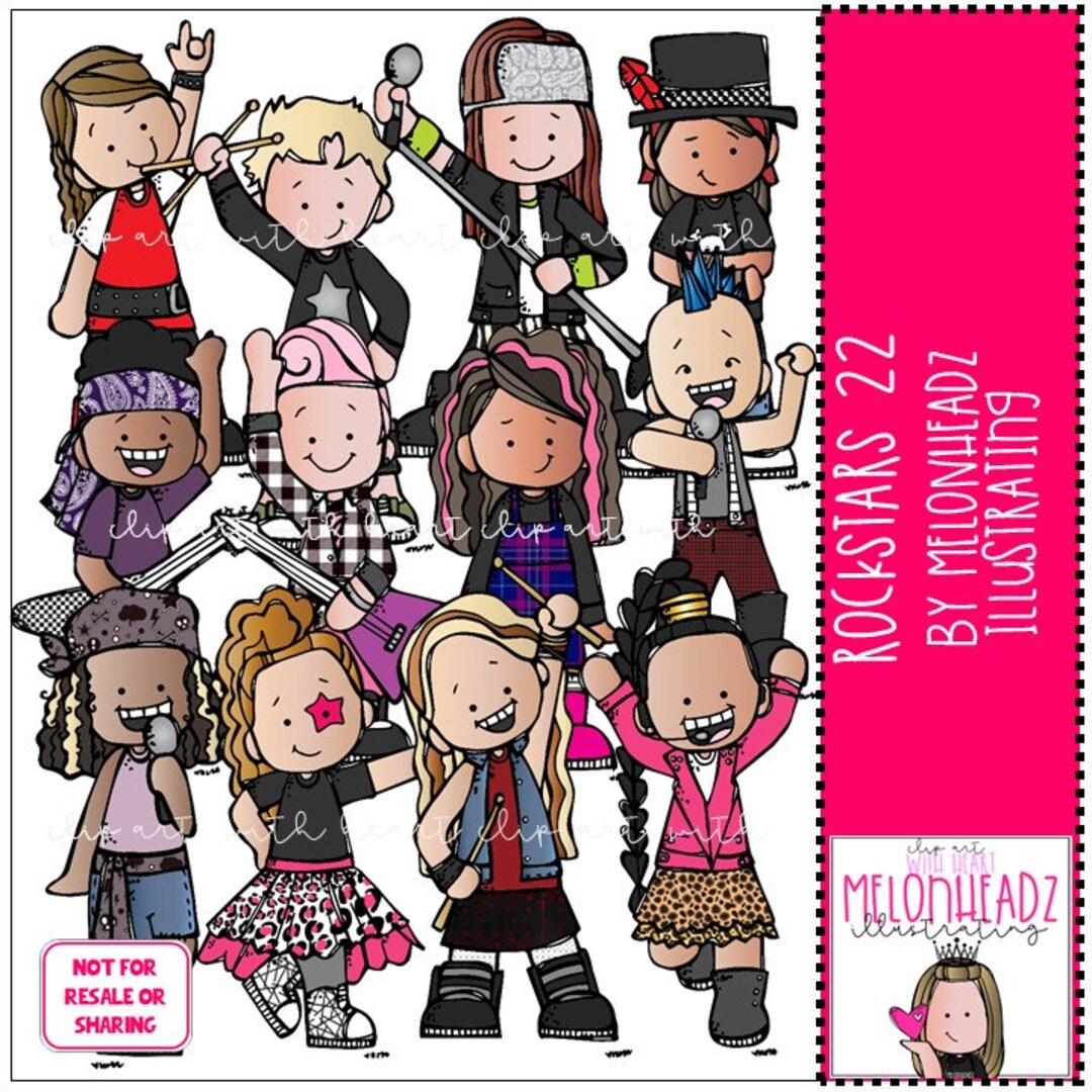 Rockstars Clip Art - COMBO PACK - Etsy