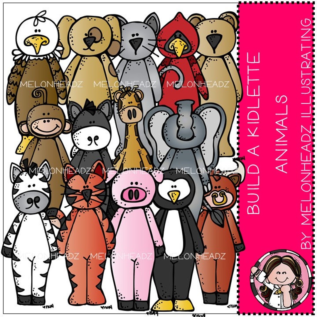 Build a Kidlette Animal Clip Art - Combo Pack - Etsy