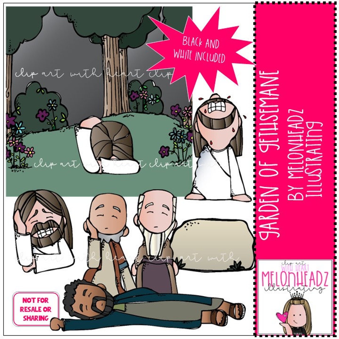 Garden of Gethsemane Clip Art - Mini - Bible - Etsy