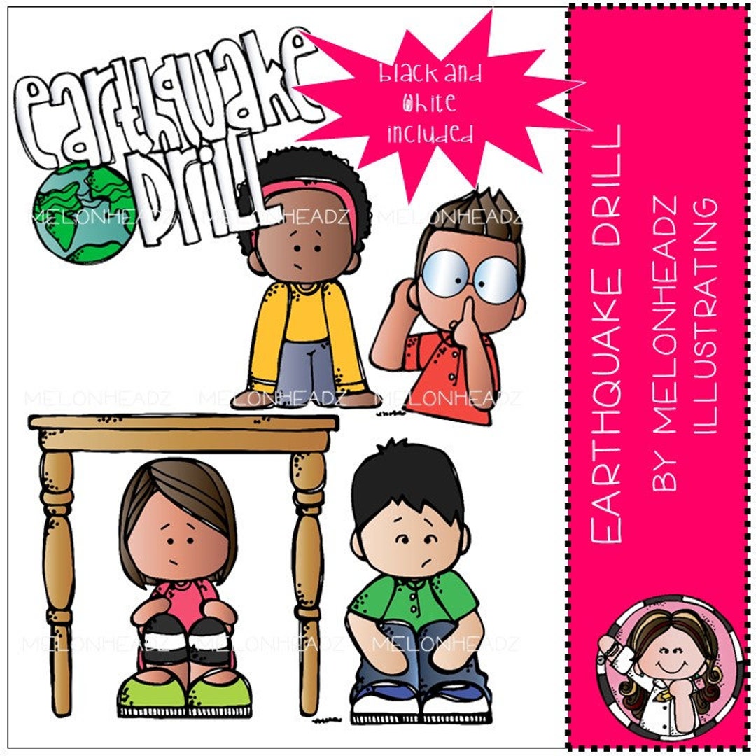 Earthquake Drill Clip Art - Mini - Etsy