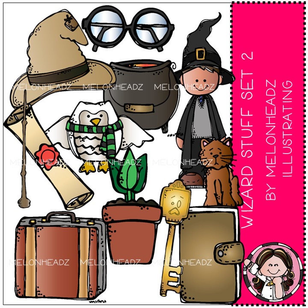 Wizard Stuff Clip Art - Set 2 - COMBO PACK - Etsy