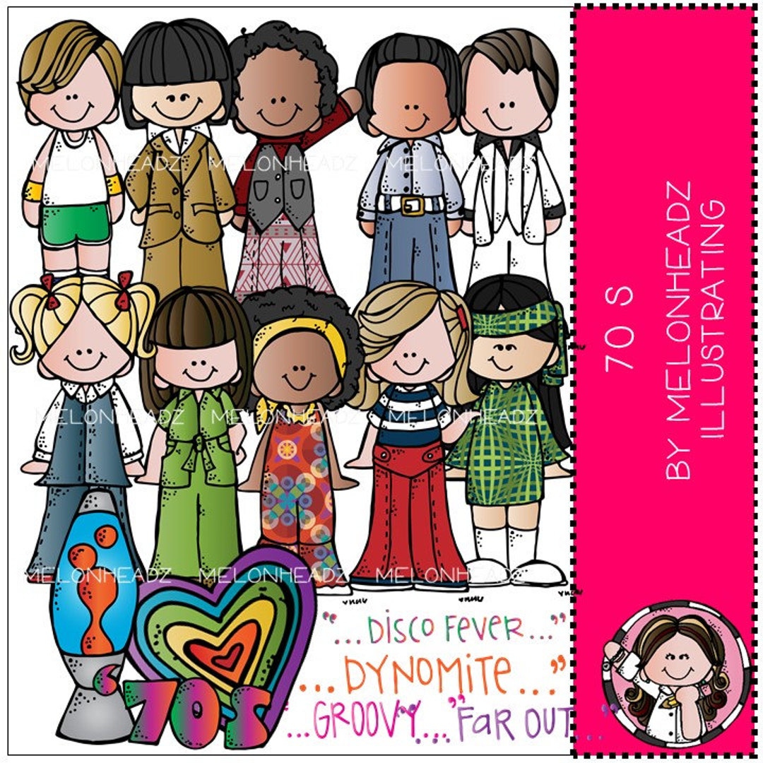 70s Clip Art COMBO PACK - Etsy