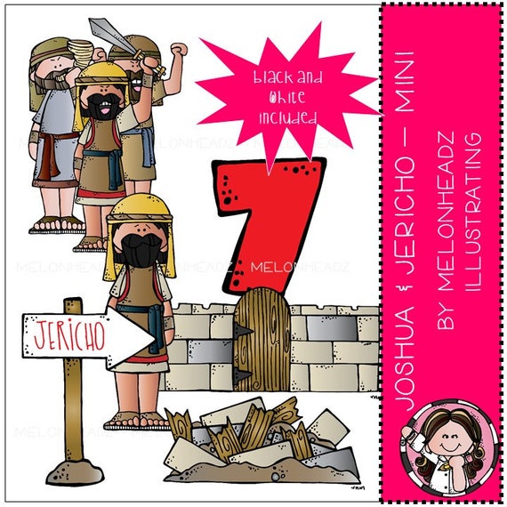 Joshua and Jericho Clip Art Mini - Etsy
