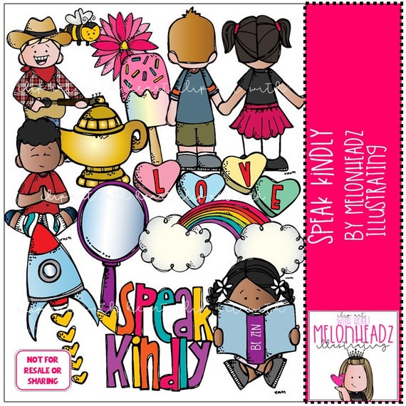 Speak Kindly Clip Art - Etsy