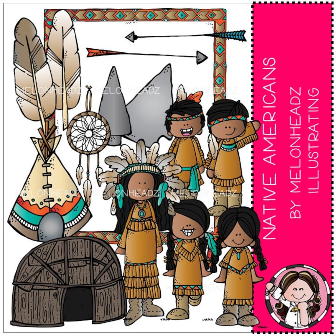 Native American Clip Art | Etsy