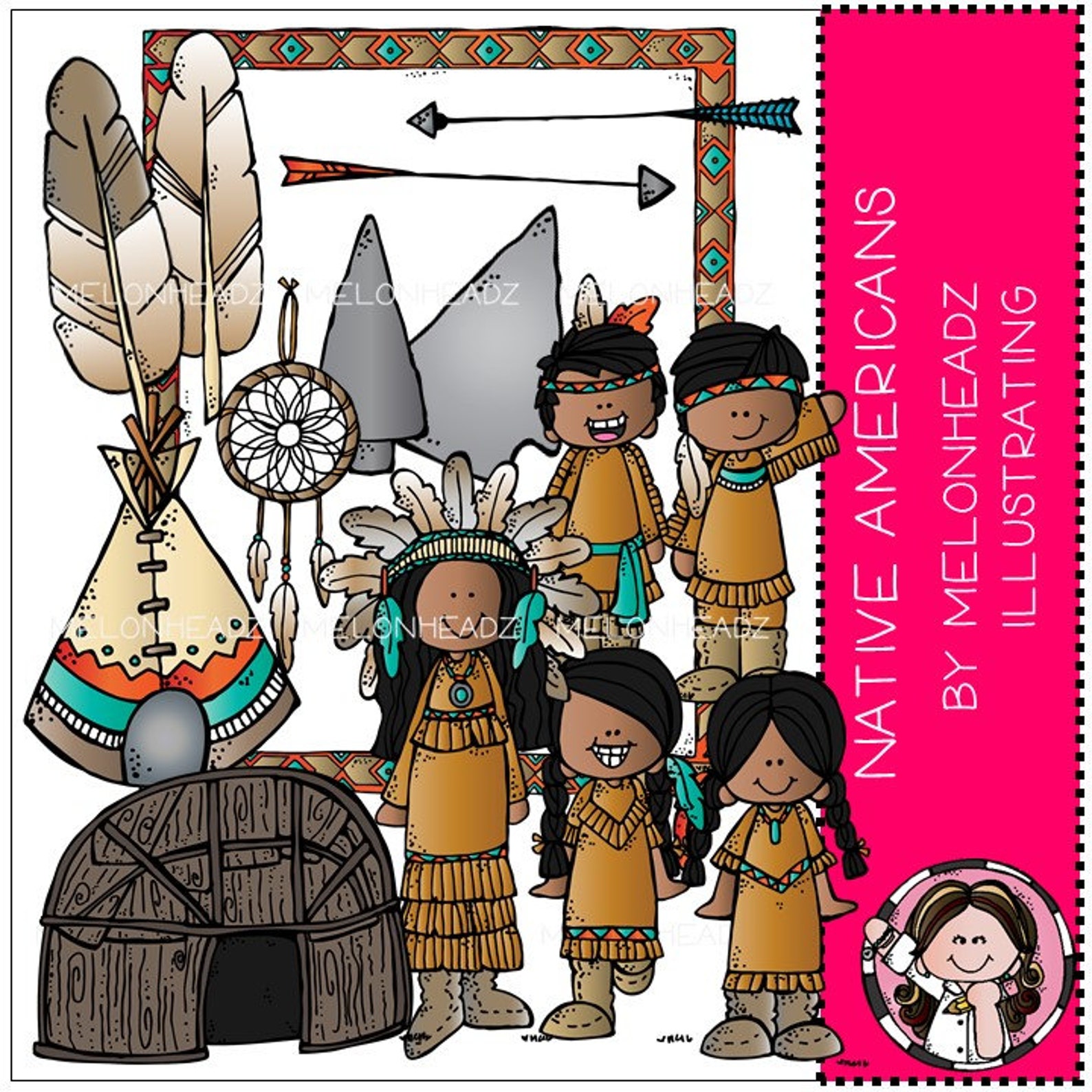 Native American Clip Art - Etsy