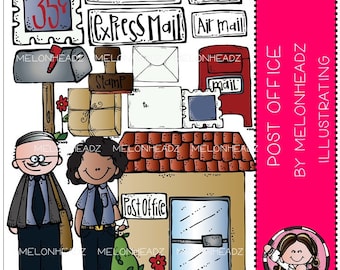 Postage Stamp Clipart Mail Clip Art Post Office Postal Letter - Etsy