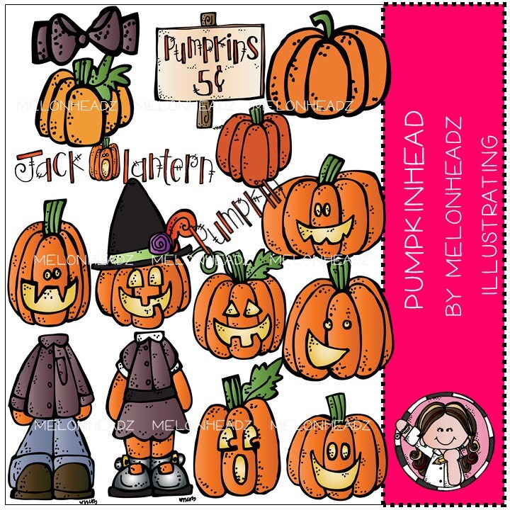 Pumpkinheadz Clip Art - Etsy