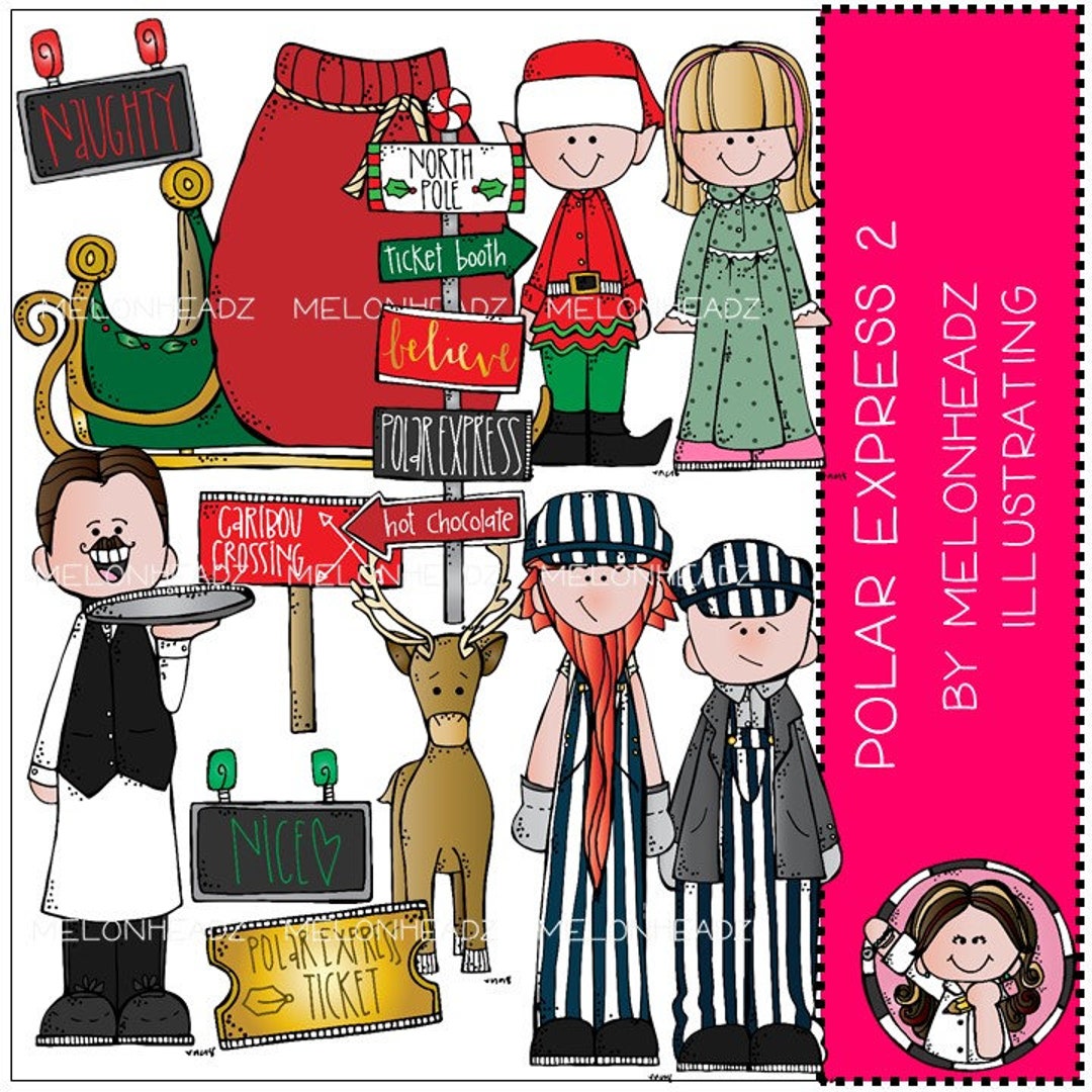 Polar Express Clip Art Set 2 - Etsy