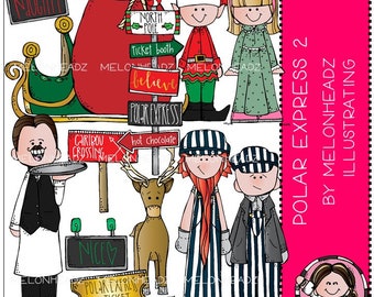 Polar Express Clip Art Set 2 - Etsy