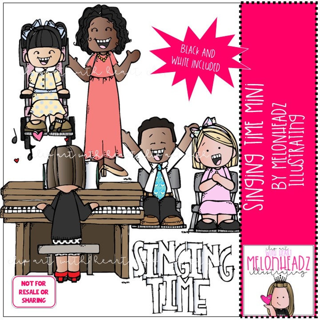 Singing Time Clip Art LDS Mini - Etsy