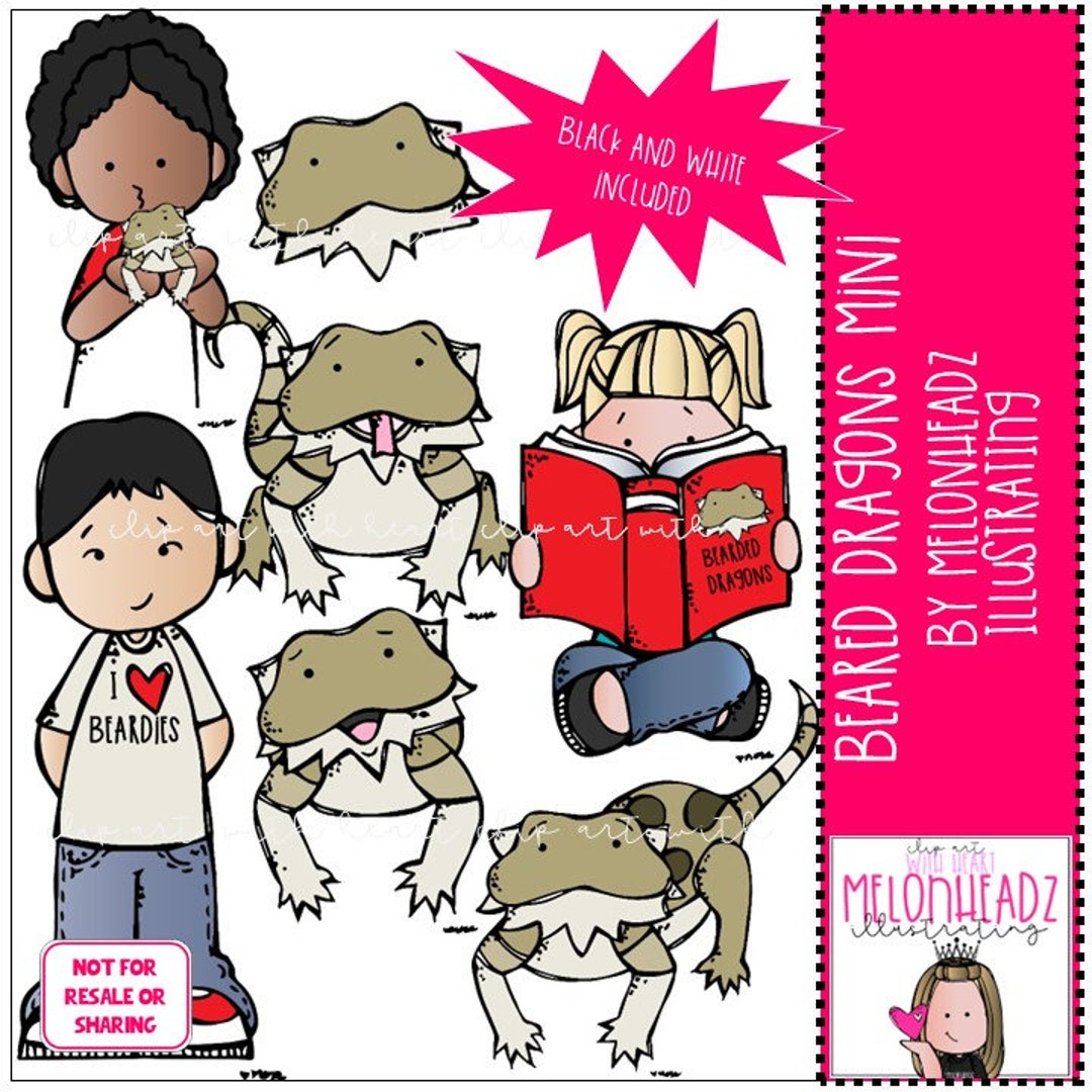 Bearded Dragons Clip Art - Mini - Etsy