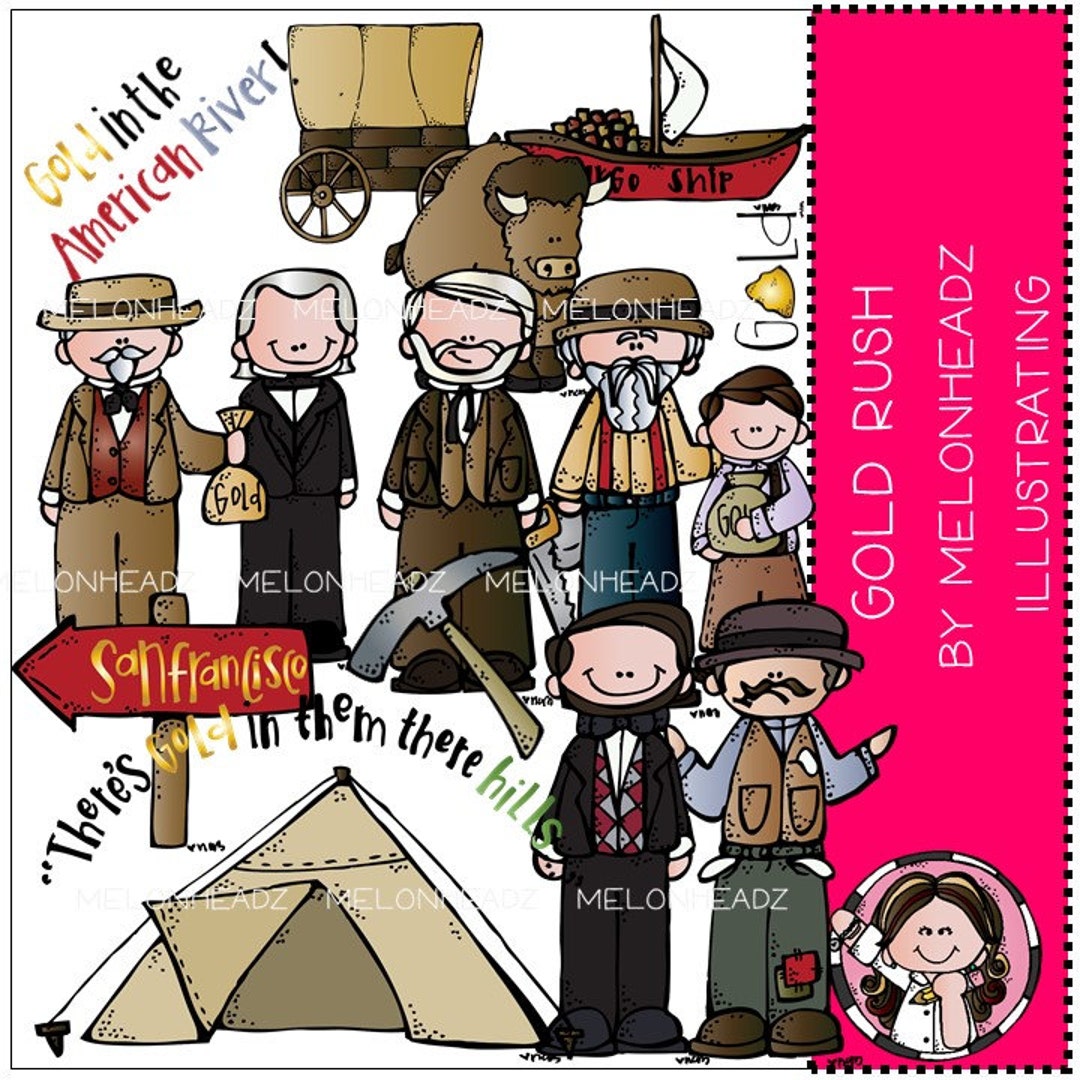 Gold Rush Clip Art - Etsy