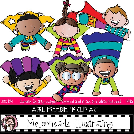 Melonheadz Addicts clip art Abril 2019 set Mini - Etsy México