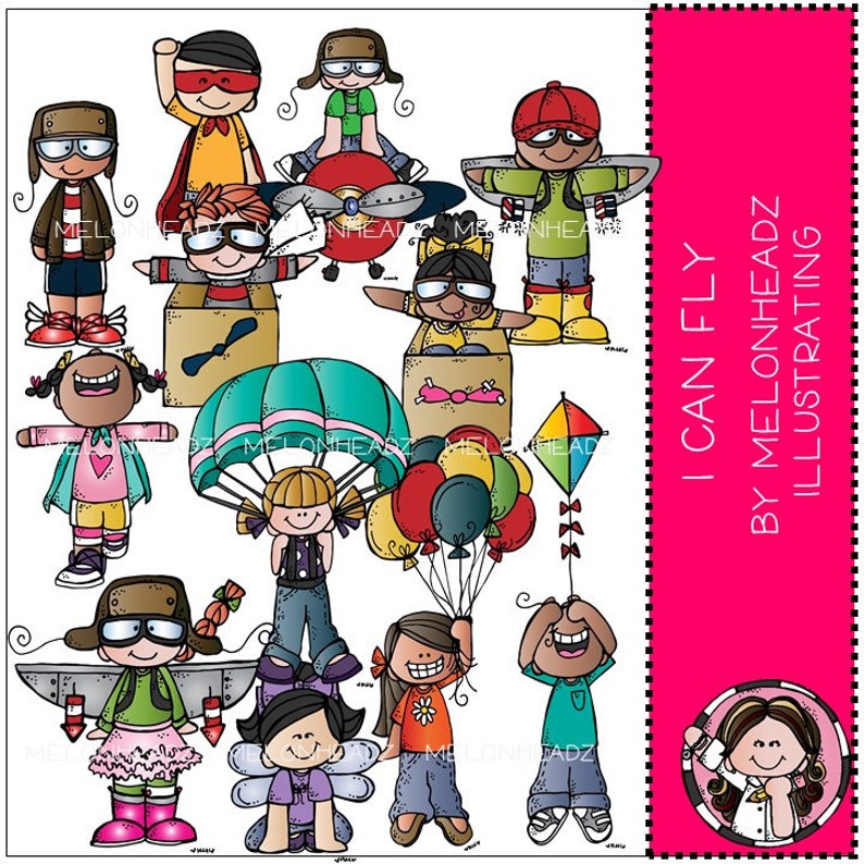 I Can Fly Clip Art - Combo Pack - Etsy